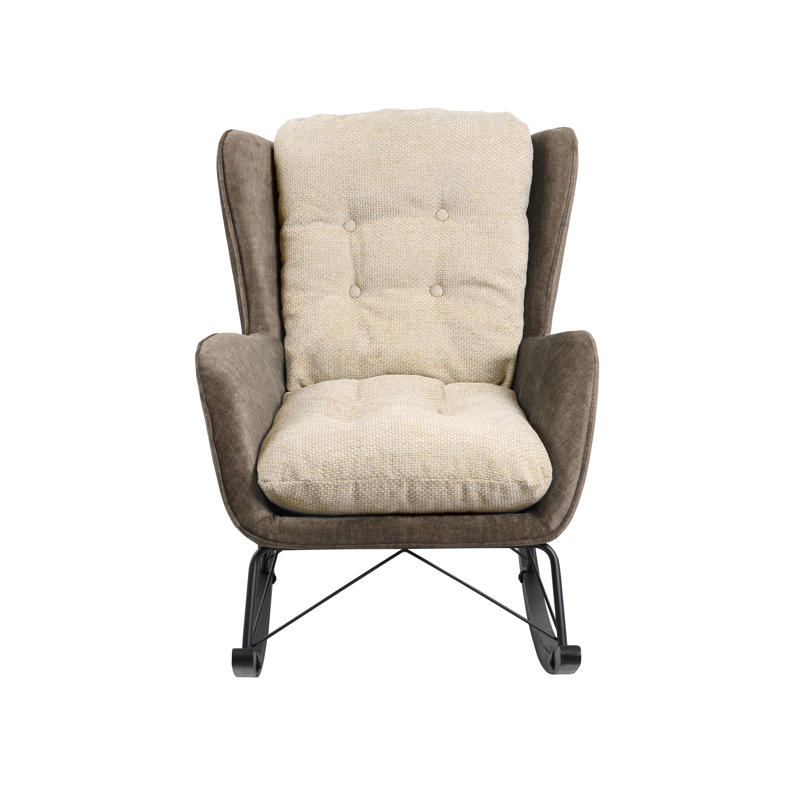 MAUSTIN ROCKING CHAIR LIGHT BROWN – Conforama Mauritius